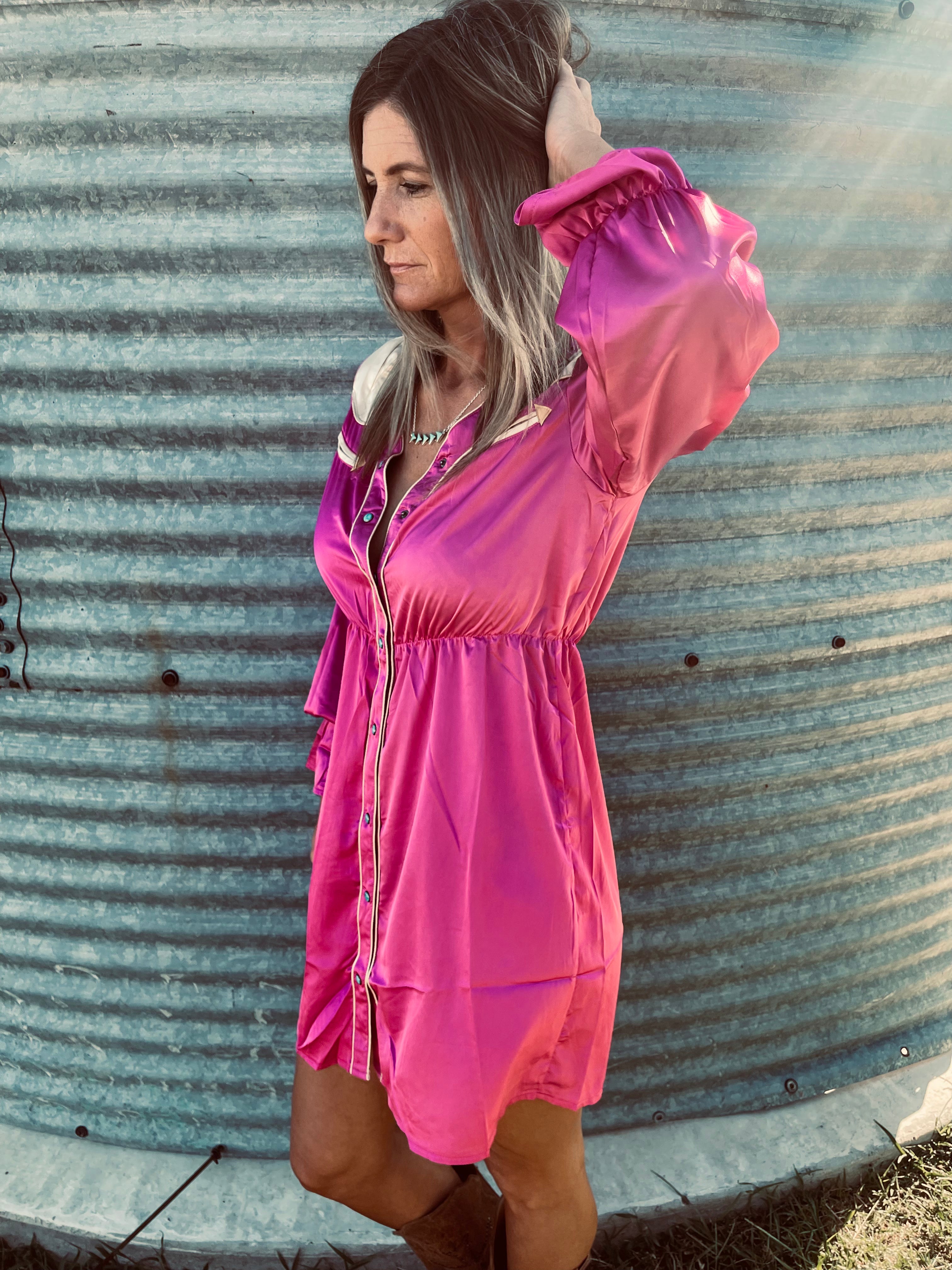 The Dutton Dress (Pop) – Wandering Gypsy Boutique & Salon